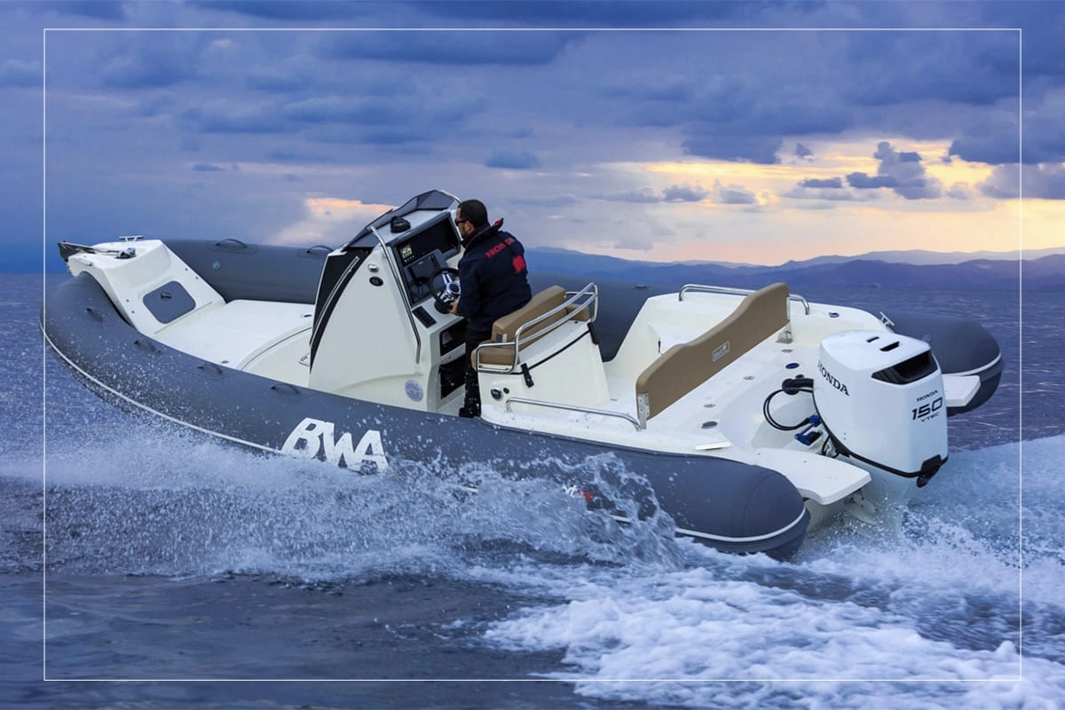 Review of BWA Sport 24 GTO - the semi-rigid boat (RIB)
