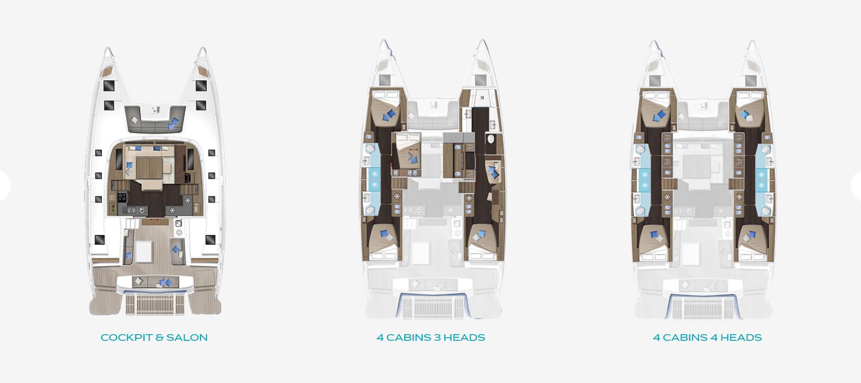 Images galleries :: Lagoon 51 layouts