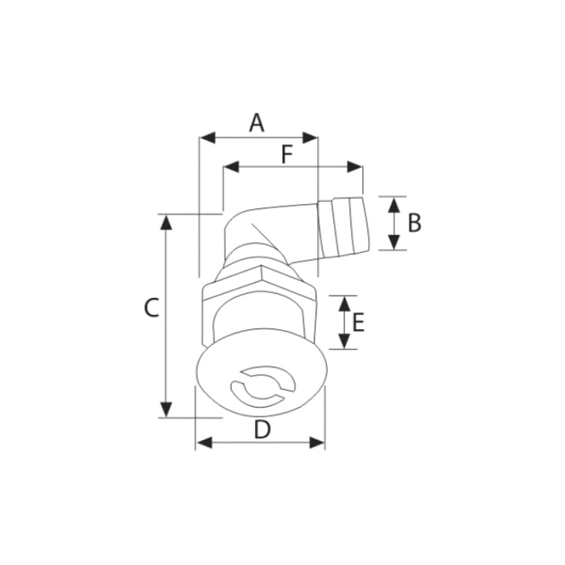 Nuova Rade 90° Tank's Vent - 16mm for Sale - specification & photo ...