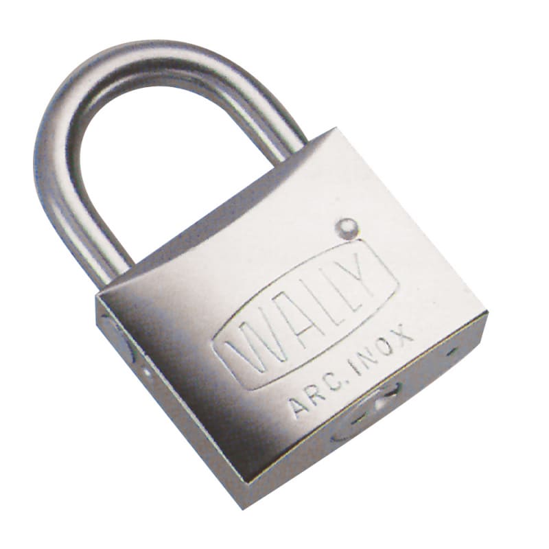 WALLY “Sea type” Padlock Standard Shackle with a Unique Key - 30mm for ...